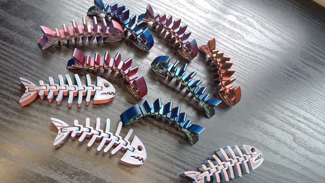 3D Printed Fidget Fish - Etsy