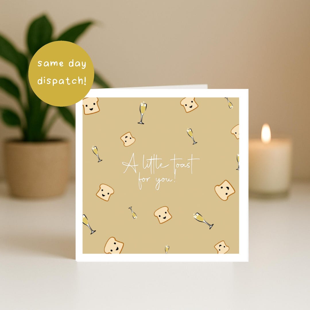Congratulations Card, 'A Little Toast to You.' | Well Done | New Job ...