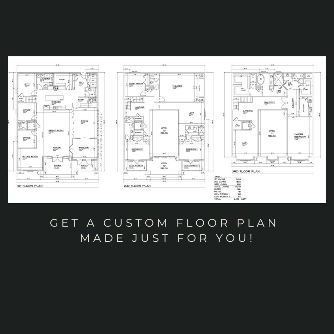 Custom Floor Plan House Floor Plans Floor Plan Custom Floor - Etsy Canada