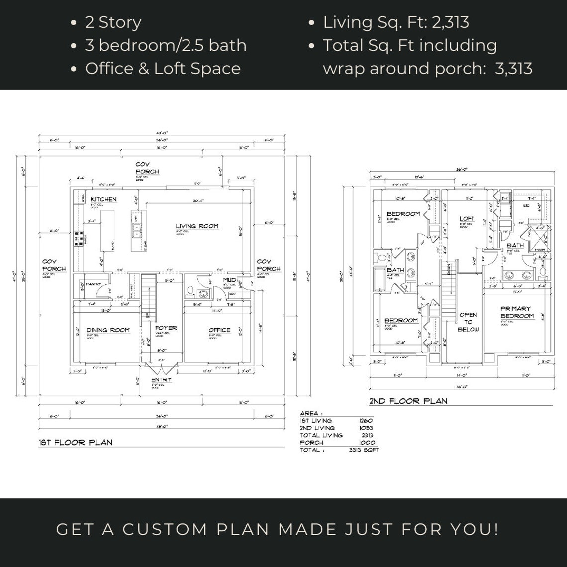 Custom House Floor Plans Floor Plan Custom Floor Plan Floor - Etsy ...