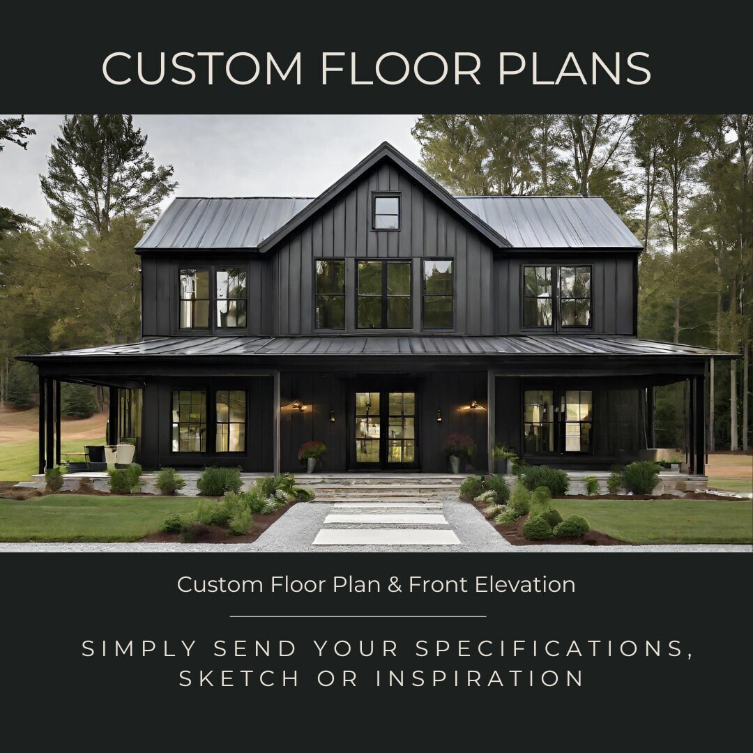 Custom House Floor Plans Floor Plan Custom Floor Plan Floor - Etsy