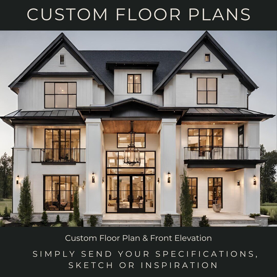 Custom House Floor Plan, Custom Floor Plan From Drawing, Floor Plan ...