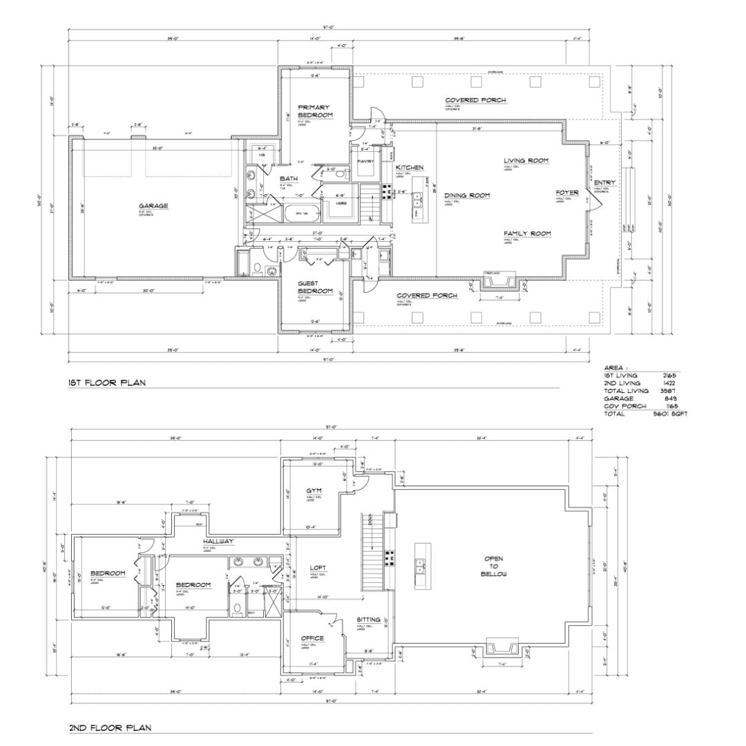 Custom Floor Plans, Custom Floor Plan, Custom Floor Plan From Drawing ...