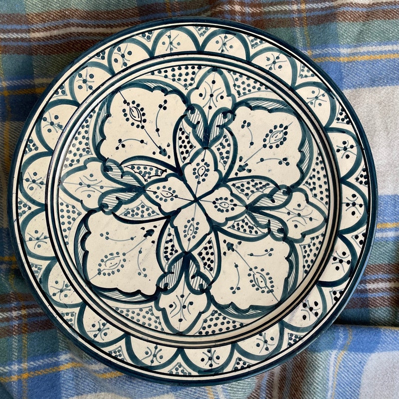 Moroccan Plate - Etsy UK