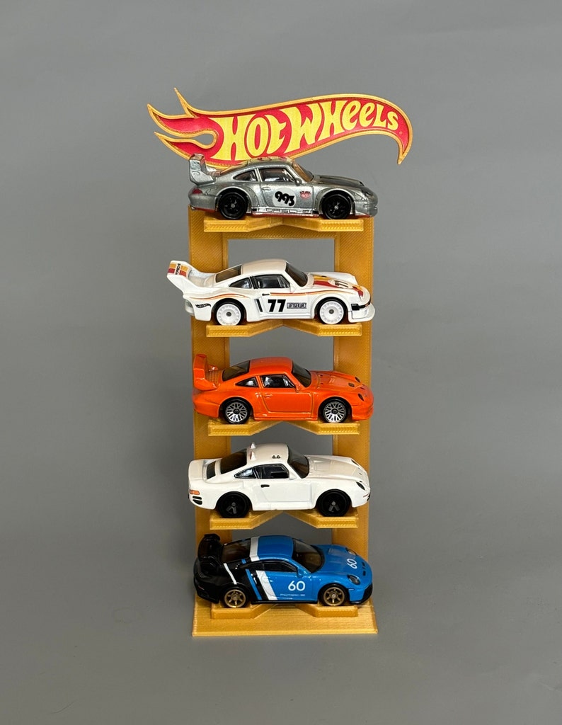 Stand for 5 Cars - Hot Wheels Car Display Stand - 1/64 Scale Model Car ...