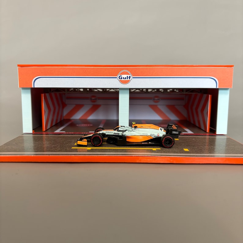 Pit Garage Diorama - Gulf Pit Garage Diorama - Garage Diorama - F1 ...