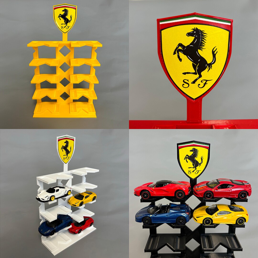 Stand for 10 Cars - Ferrari Car Display Stand - 1/64 Scale Model Car ...
