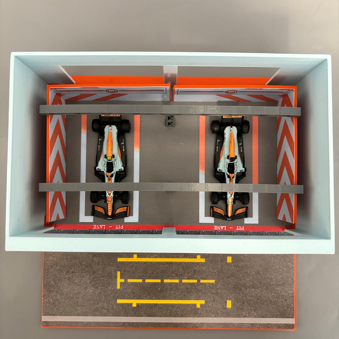 Pit Garage Diorama Gulf Pit Garage Diorama Garage Diorama F1 Garage ...