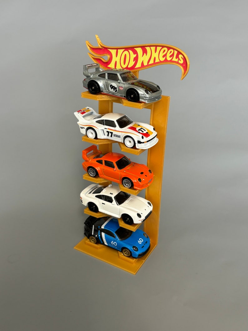 Stand for 5 Cars - Hot Wheels Car Display Stand - 1/64 Scale Model Car ...