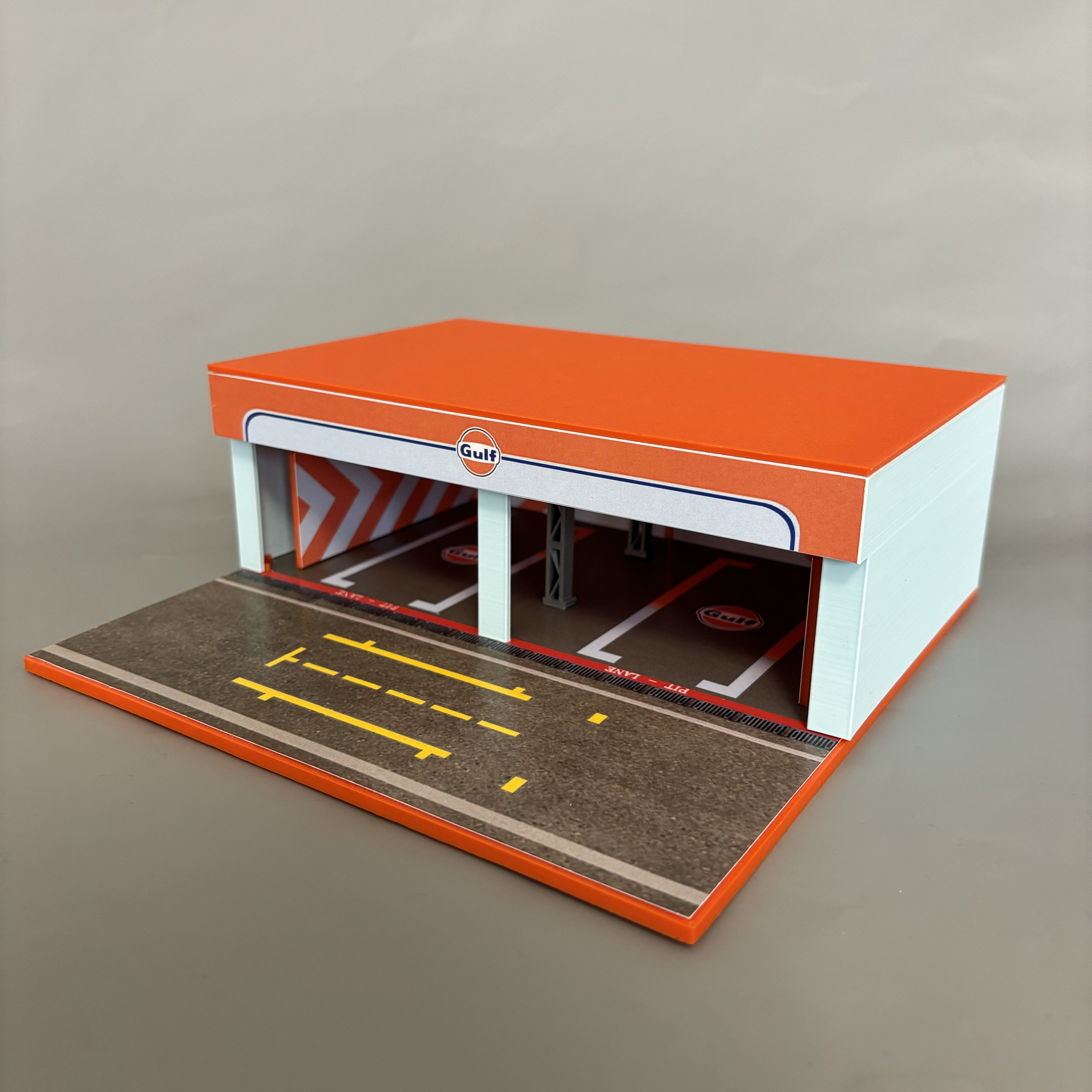 Pit Garage Diorama - Gulf Pit Garage Diorama - Garage Diorama - F1 ...