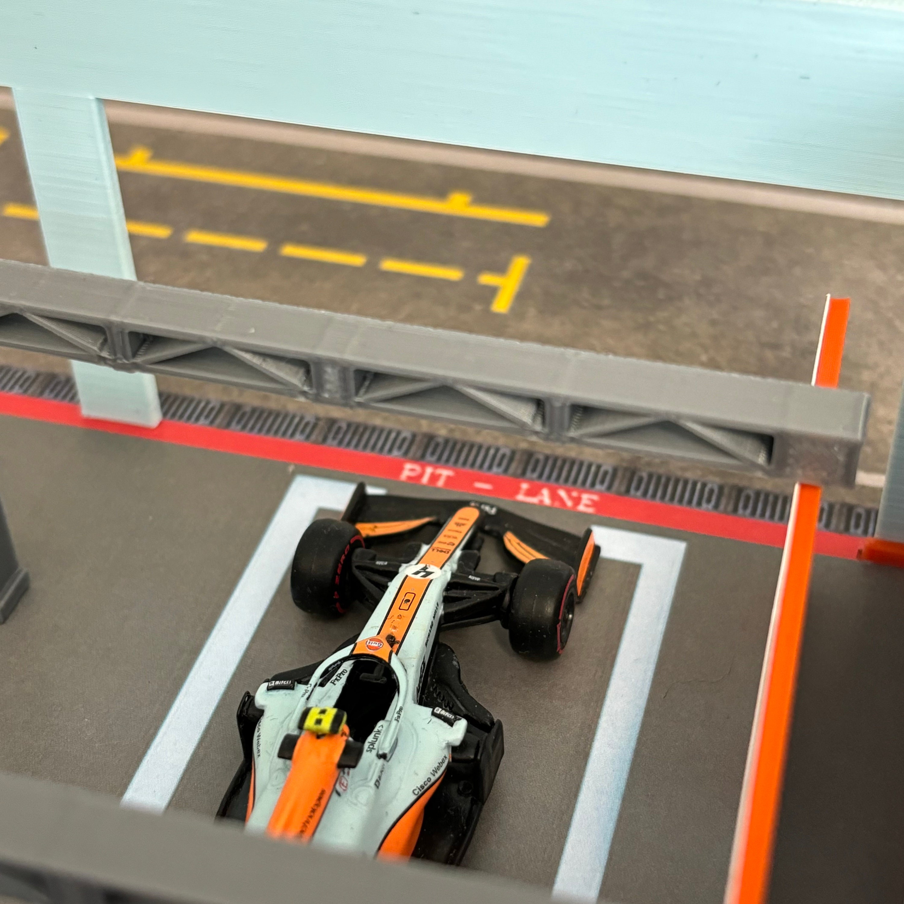 Pit Garage Diorama - Gulf Pit Garage Diorama - Garage Diorama - F1 ...