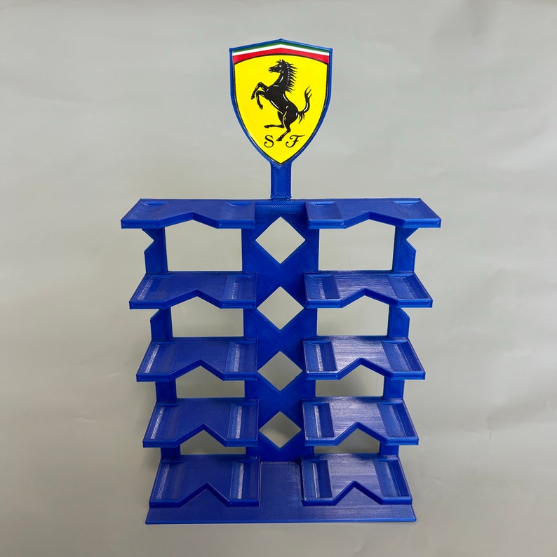 Stand for 10 Cars - Ferrari Car Display Stand - 1/64 Scale Model Car ...