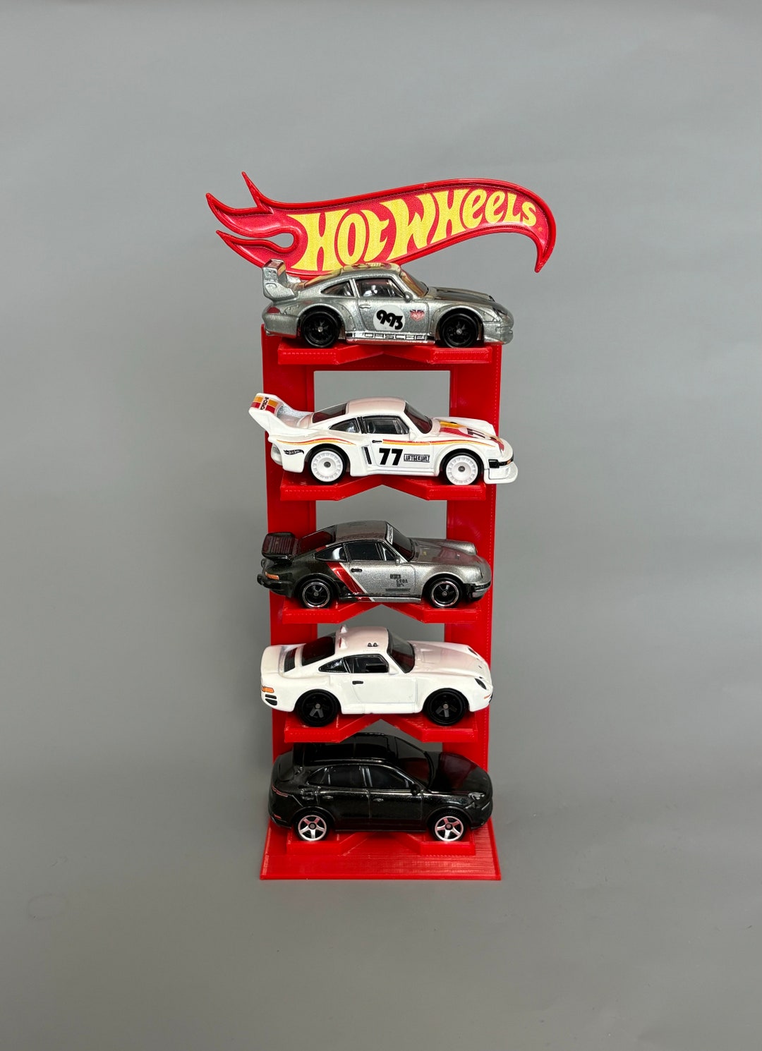 Stand for 5 Cars - Hot Wheels Car Display Stand - 1/64 Scale Model Car ...