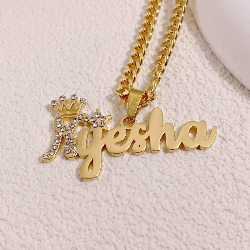 Diamond Name Jewelry - Etsy