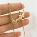 Dainty Butterfly Name Necklace: Personalized Box Chain - Etsy