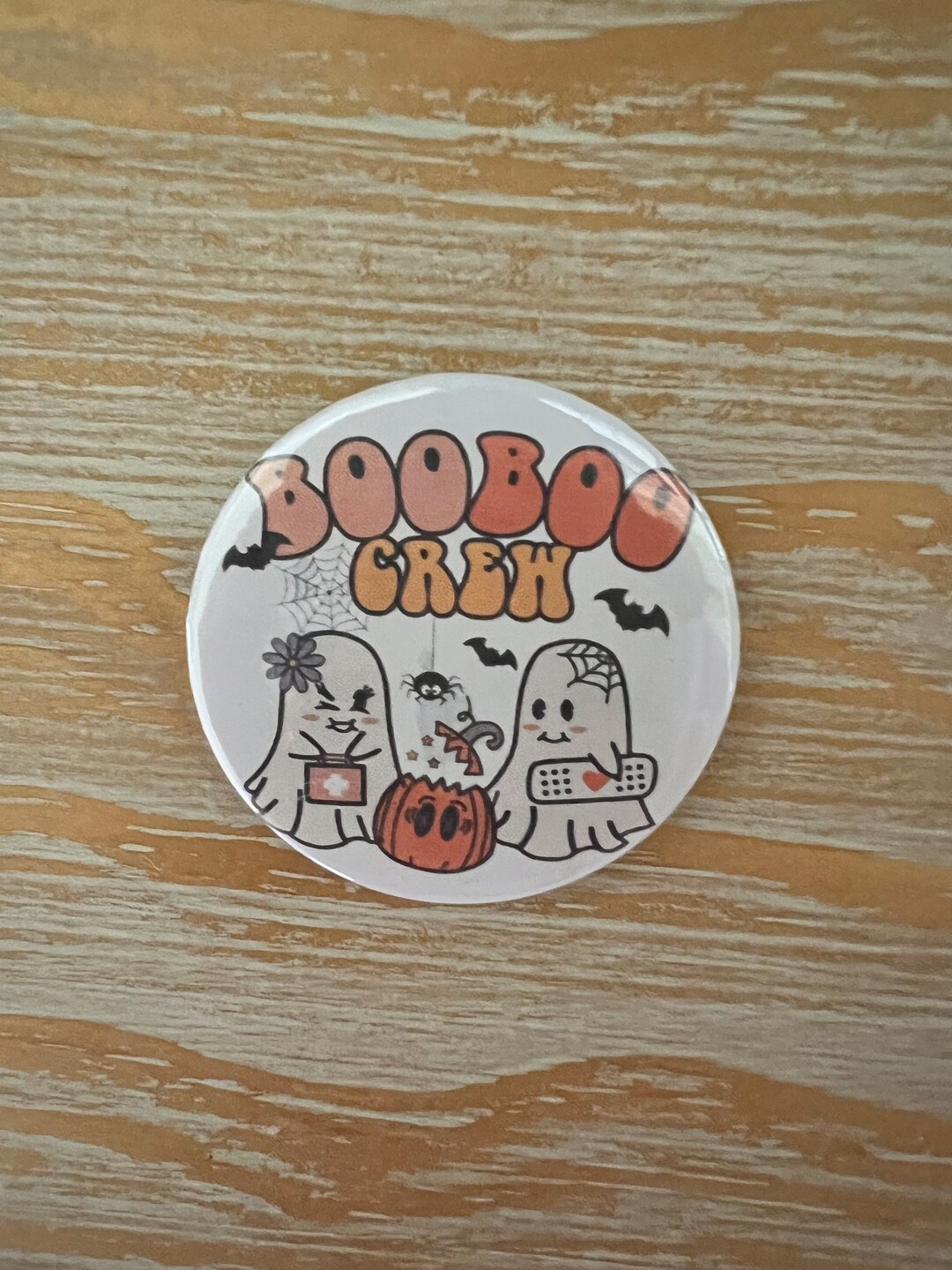 Halloween Badge Badge Topper Spooky Badge Reel Nurse - Etsy