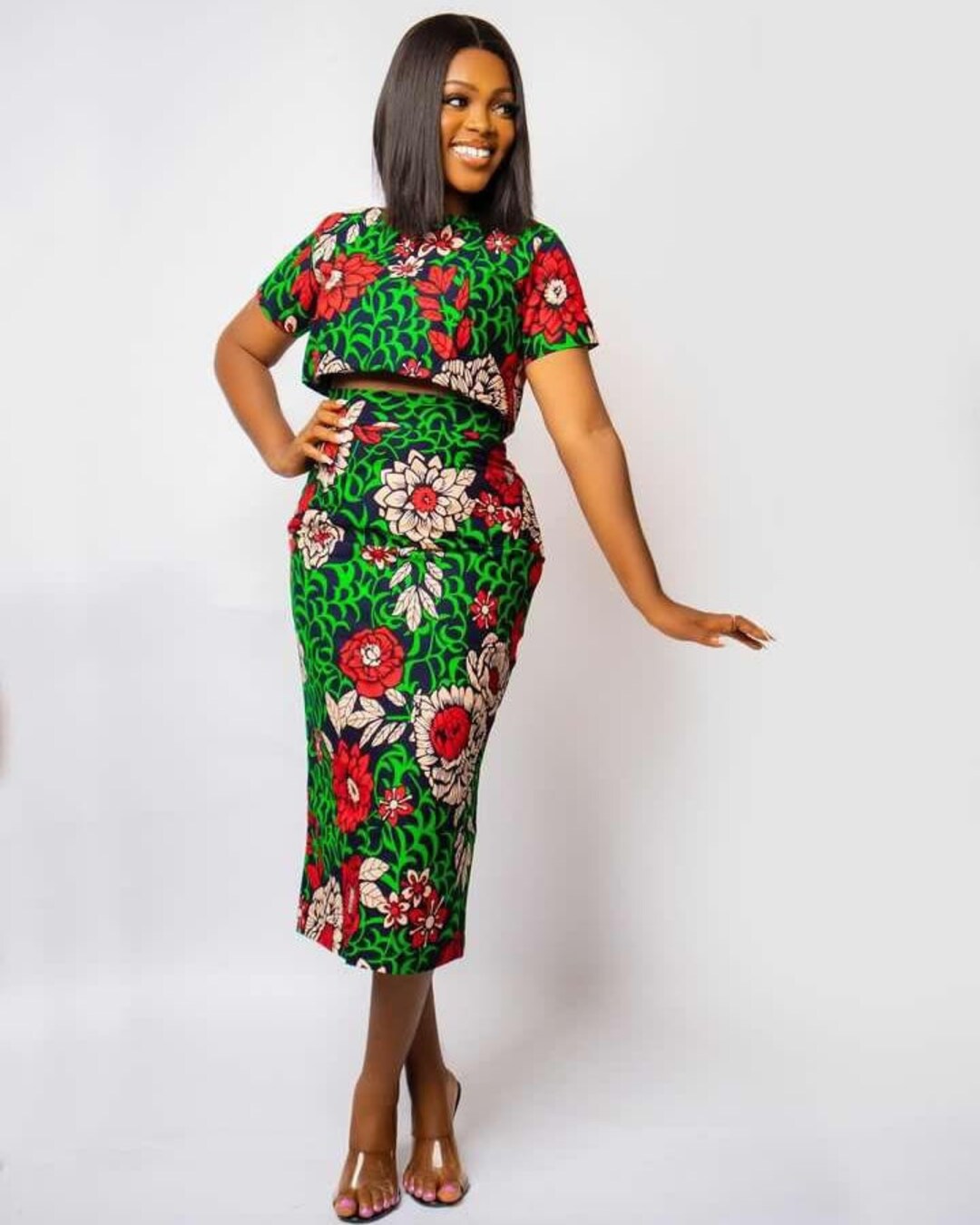 African Print Dress, Trendy Ankara Dress, Ankara Wedding Outfit ...
