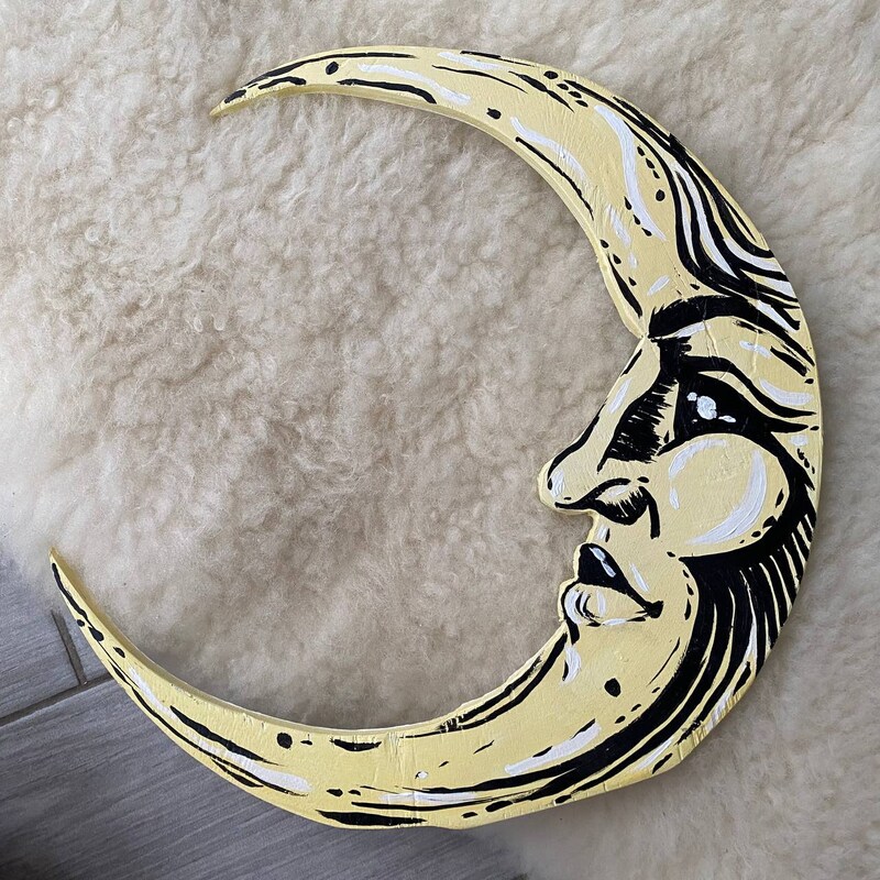 Wood Moon - Etsy