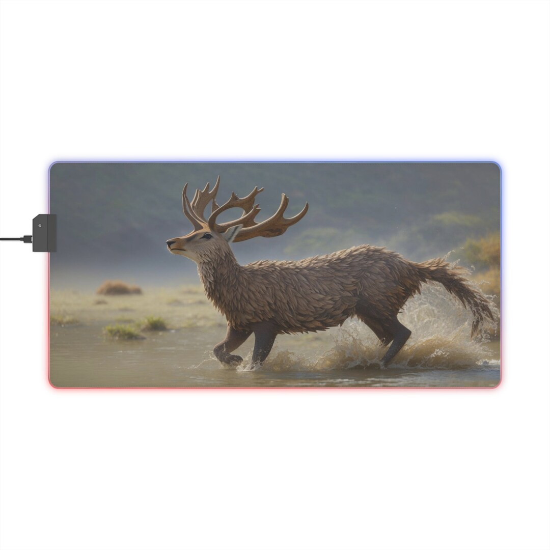 LED Gaming Mouse Pad Mythical Creatures - Etsy