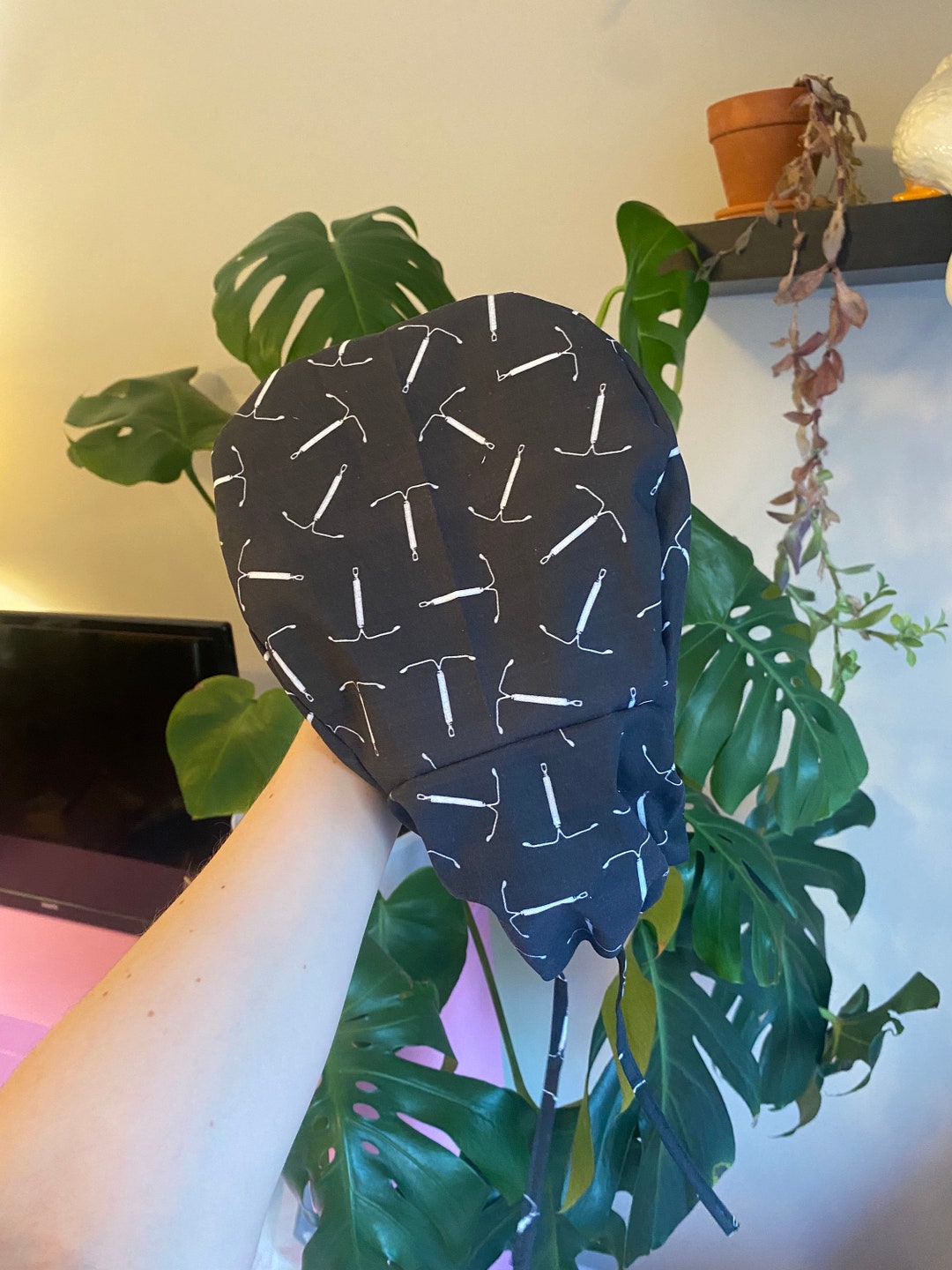 IUD Ponytail Scrub Hat Scrub Cap for OBGYN and Labor and Delivery Gift ...