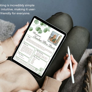 Meet the Teacher Templates | Editable Modern Boho Plants Decor Editable ...