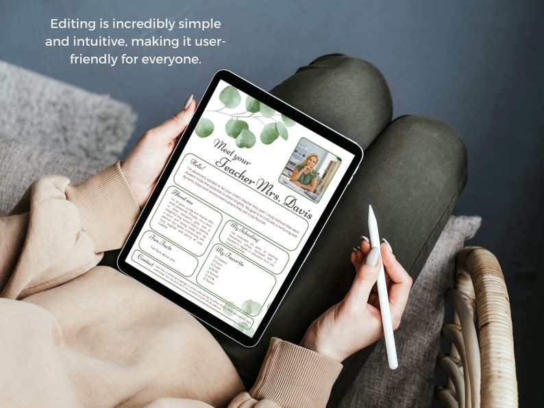 Meet the Teacher Templates | Editable Modern Boho Plants Decor Editable ...