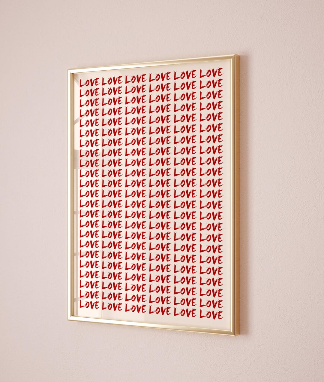 Love Poster, Trendy Love Wall Art, Retro Print, Love Typography Print ...