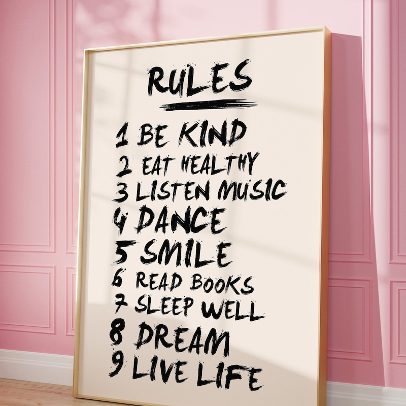 Room Rules for Girls - Etsy