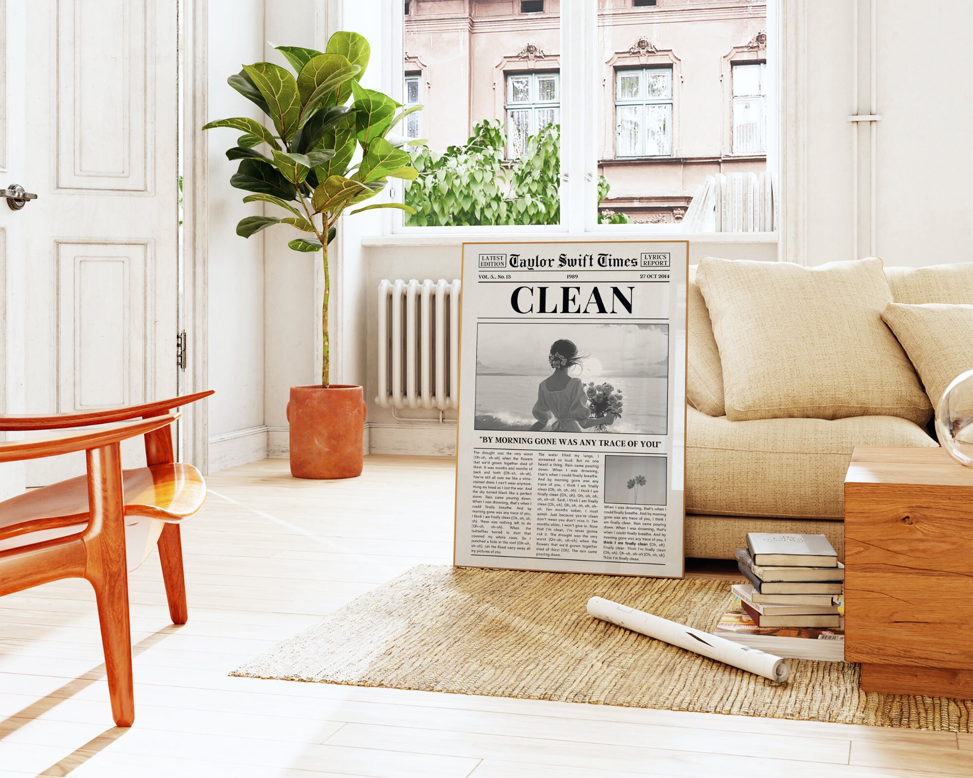 Taylor Retro Poster, Clean Lyrics, Taylor 1989 Poster, Taylor Poster ...