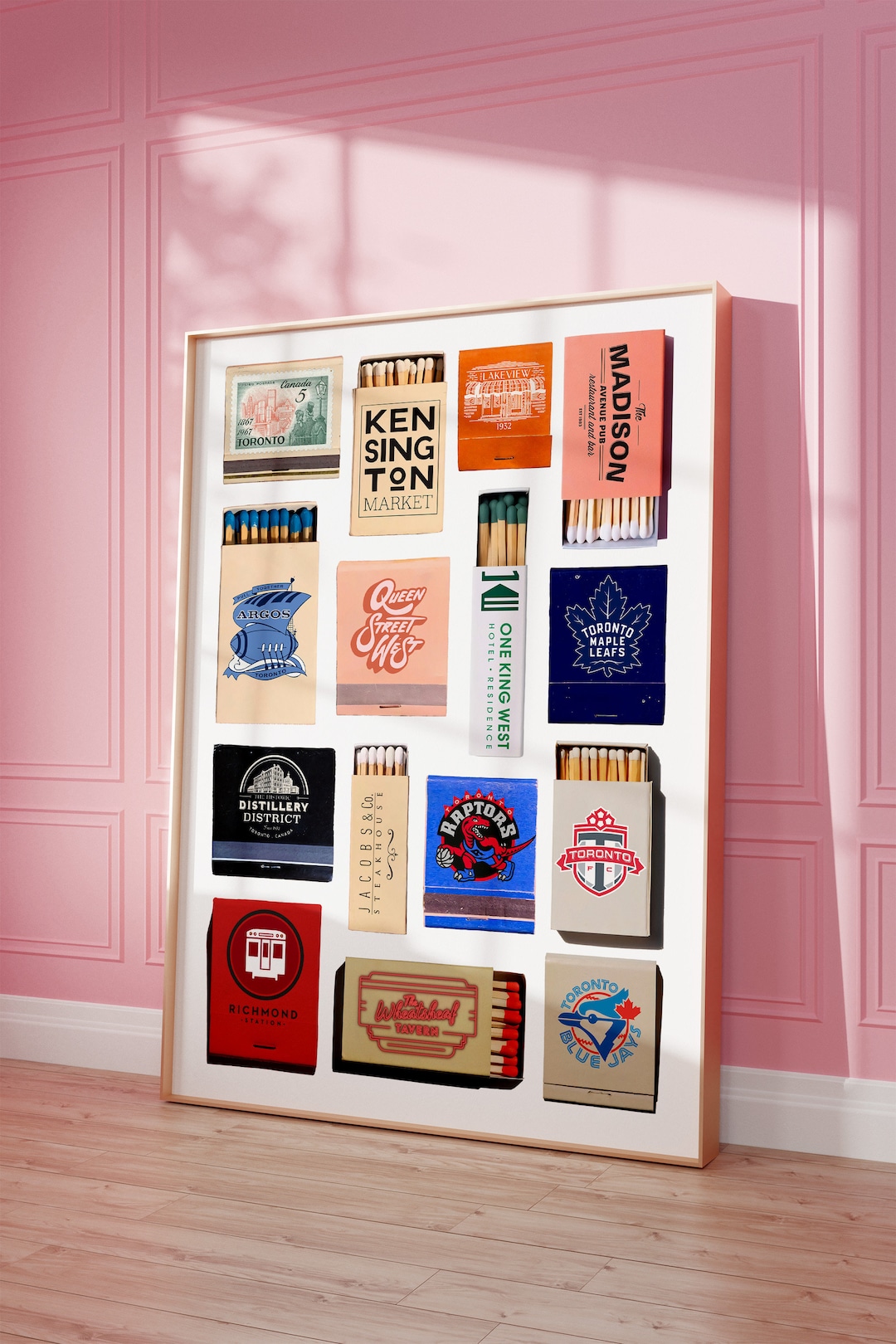 Toronto Matchbook Print, Ontario Vintage Matchbook Print, Trendy ...