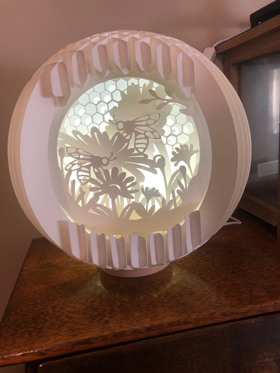 Bees & Flowers 3D Collapsible Pop up Sphere for Spring/summer - Etsy