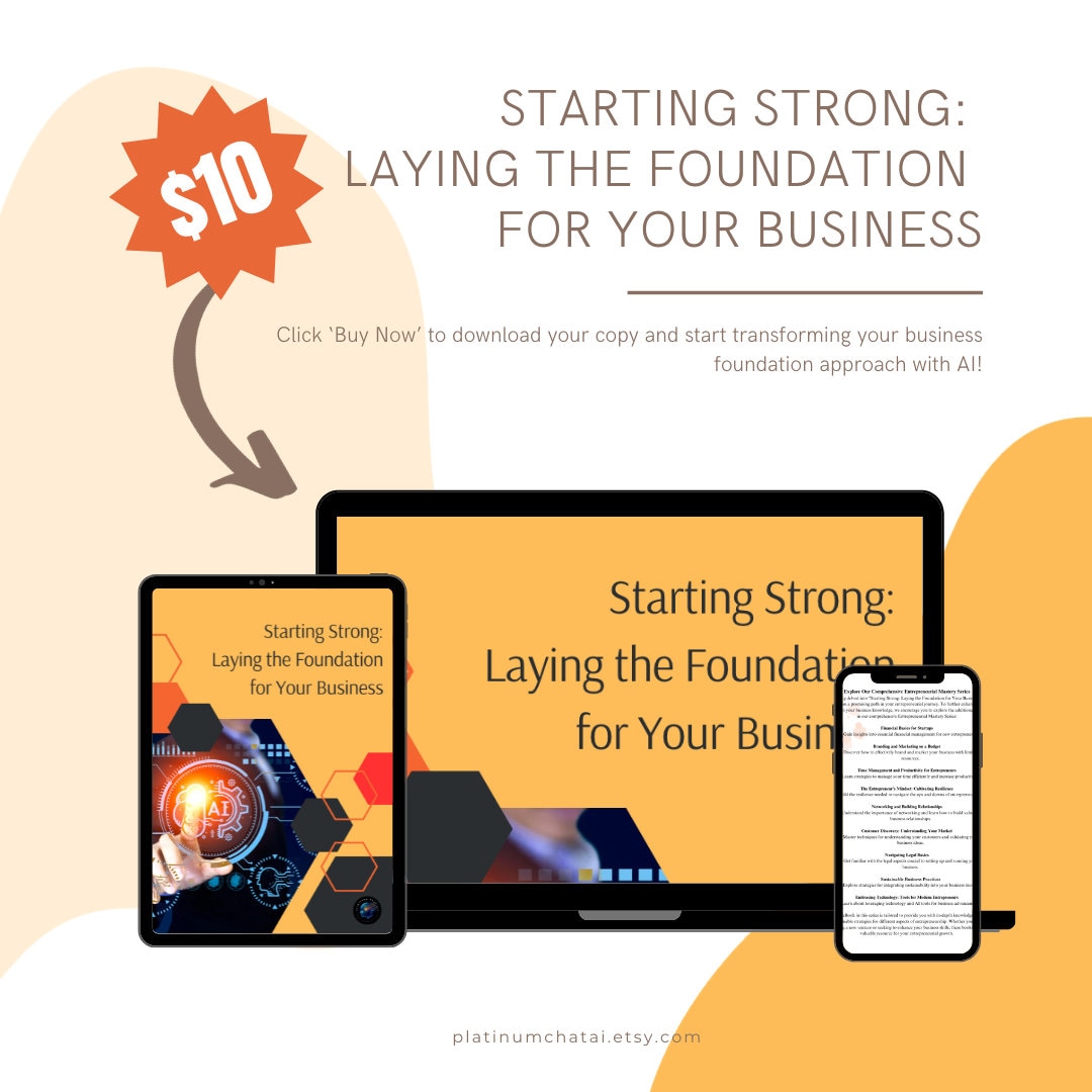 Starting Strong Ebook: Essential Guide for New Entrepreneurs - Etsy