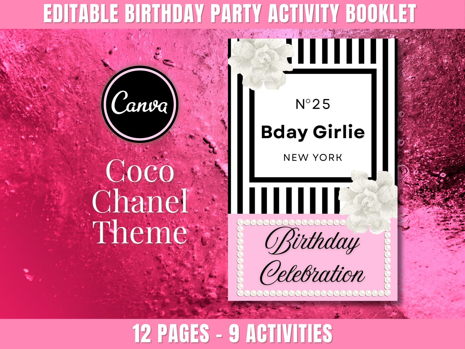 Birthday Games Bundle Editable | Printable Activity Booklet Template ...