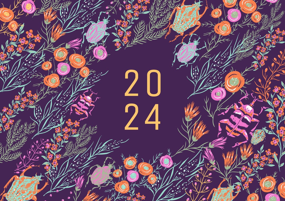 Colorfull Wall Calendar - Etsy