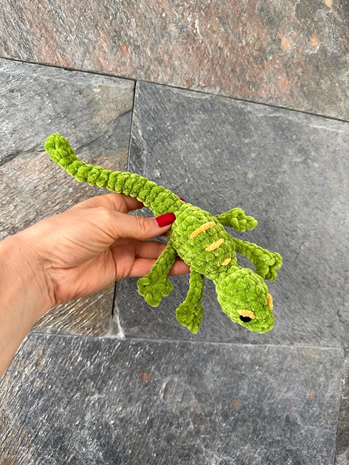 CROCHET PATTERN "lizard". English PDF Pattern. No-sew Amigurumi Toy ...