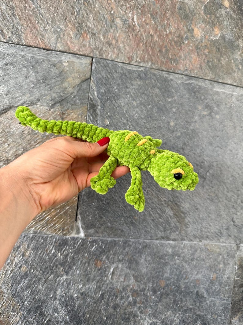 CROCHET PATTERN "lizard". English PDF Pattern. No-sew Amigurumi Toy ...