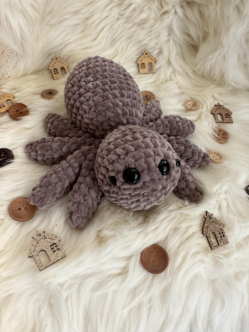 CROCHET PATTERN Spider. English PDF Pattern With Photos. Amigurumi ...