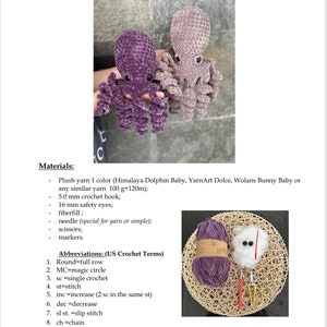 CROCHET PATTERN Octopus. Big Octopus. English PDF Pattern With Photos ...