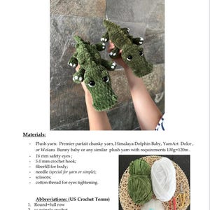 CROCHET PATTERN "crocodile", " Alligator". English PDF Pattern ...