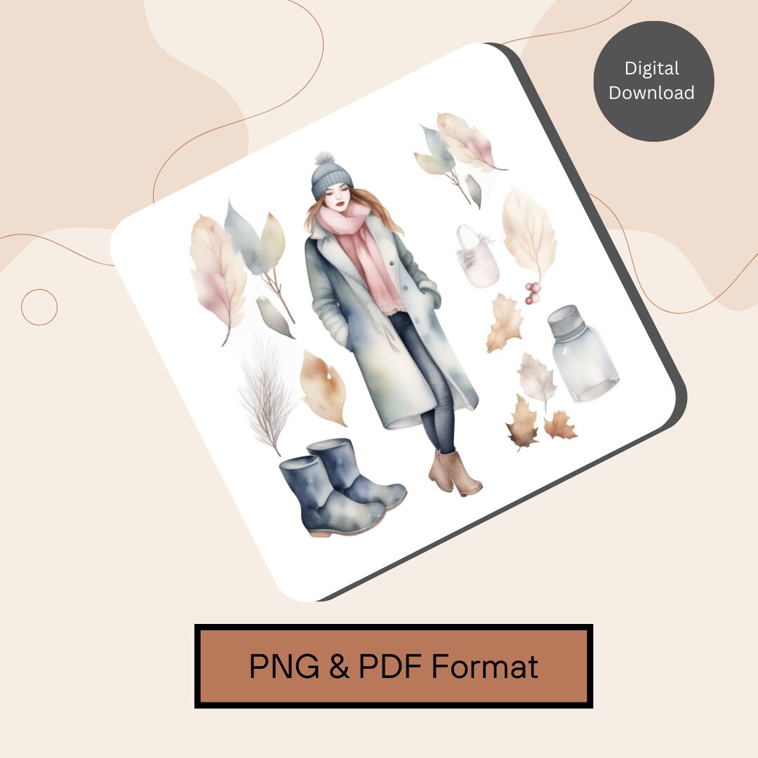 Printable Cozy Stickers - Etsy