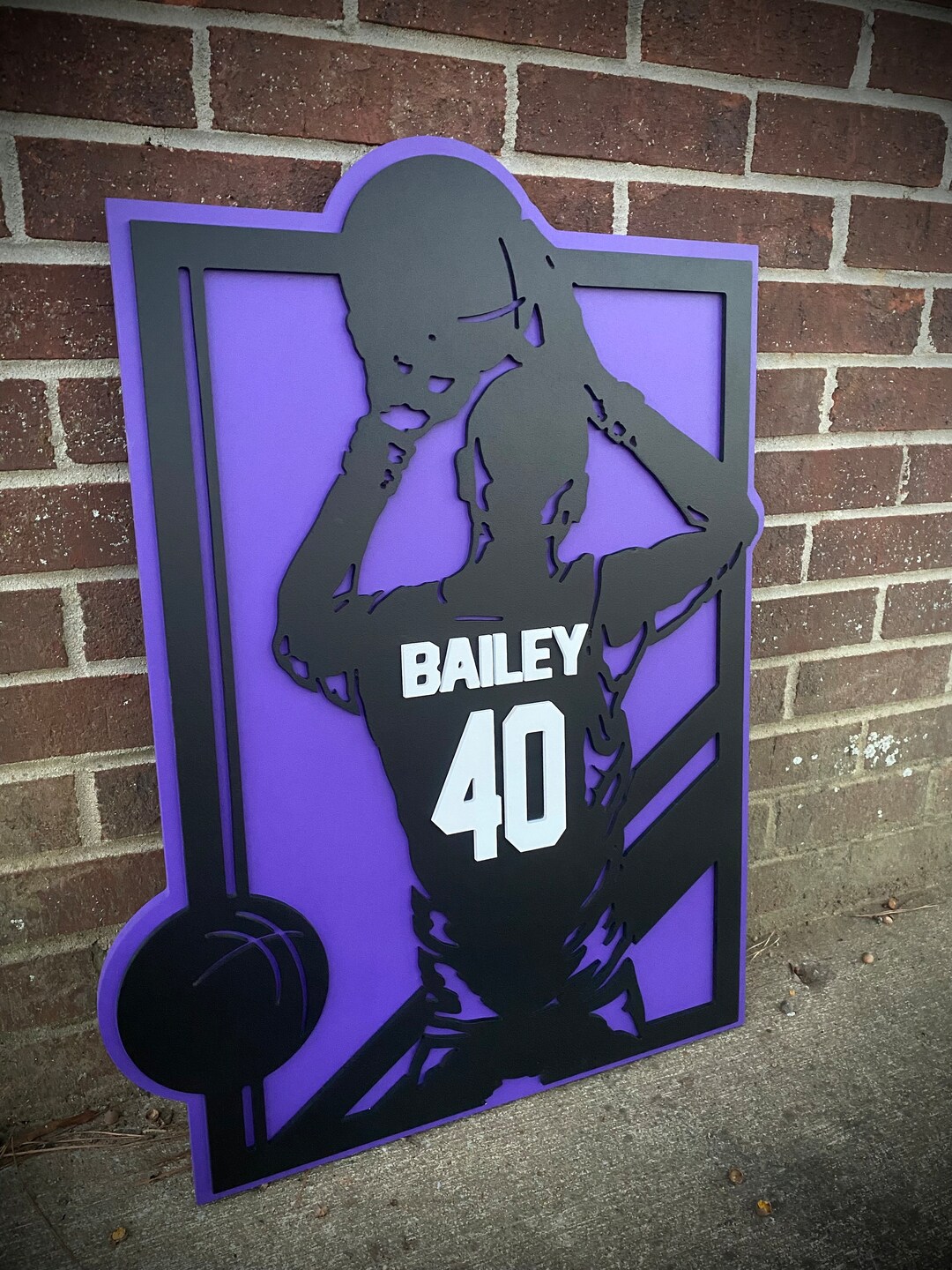 Basketball Player Plaque Basketball Player Sign Basketball Trophy ...