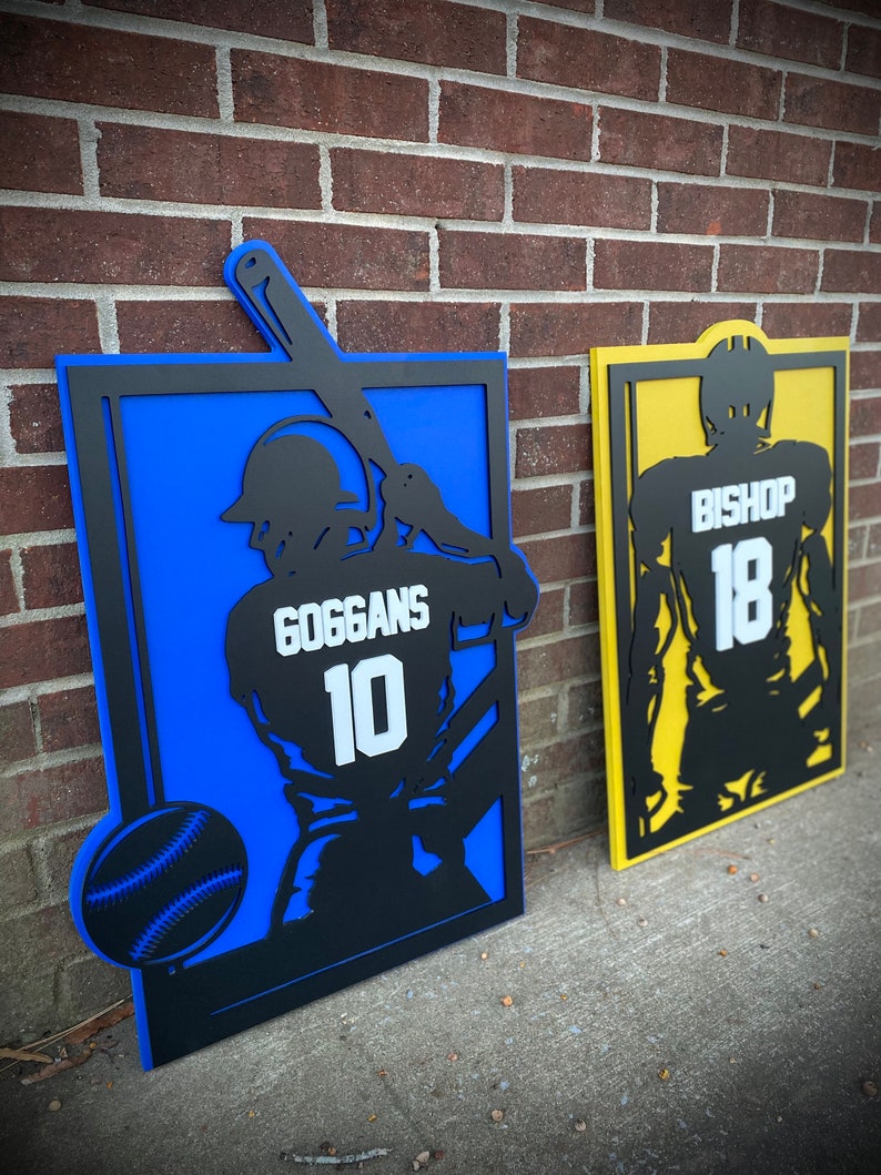 Baseball Player Plaque Baseball Player Sign Baseball Player Gift ...