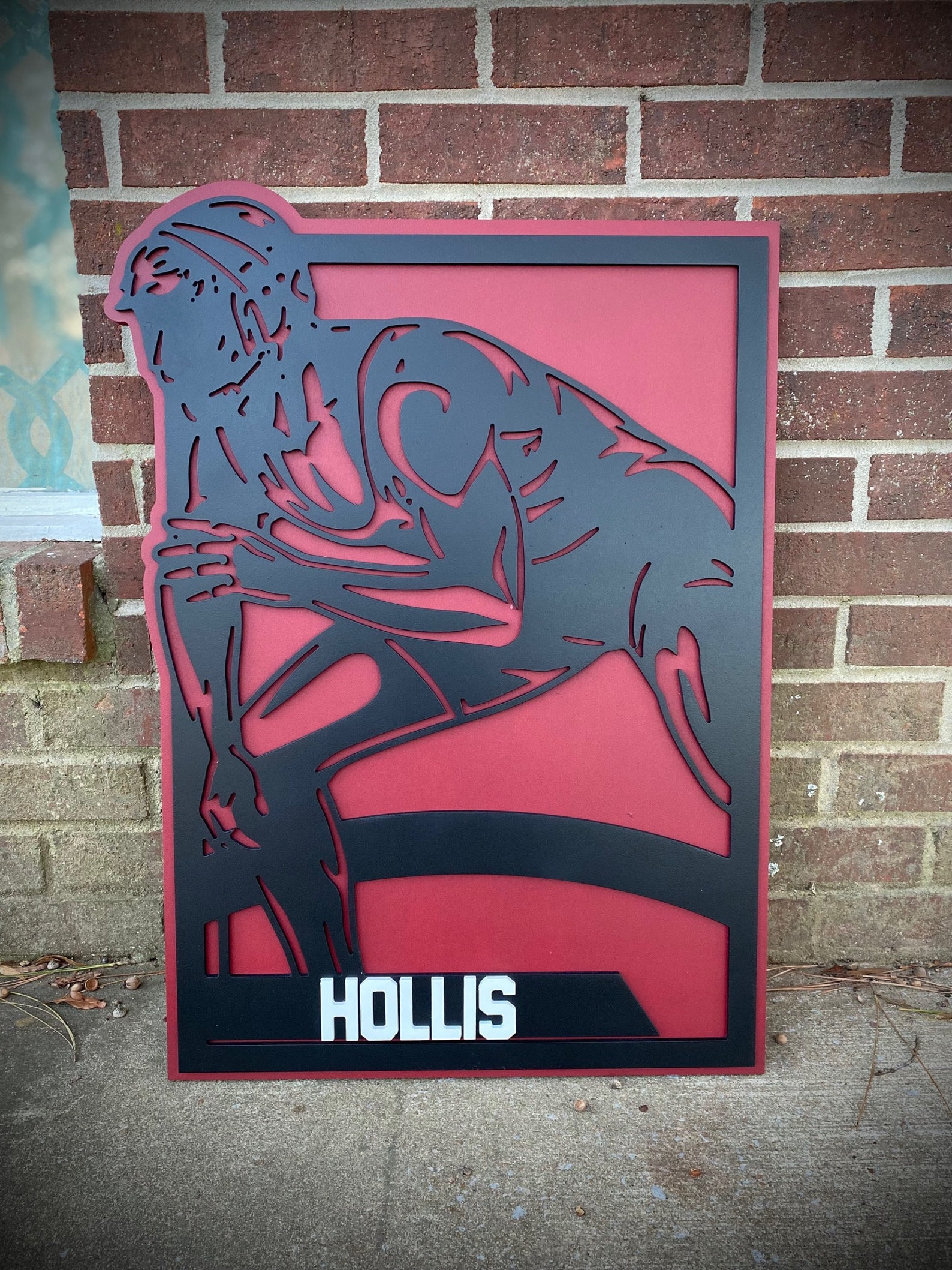 Wrestler Plaque Wrestler Sign Wrestler Trophy Custom Sports Sign Sports ...