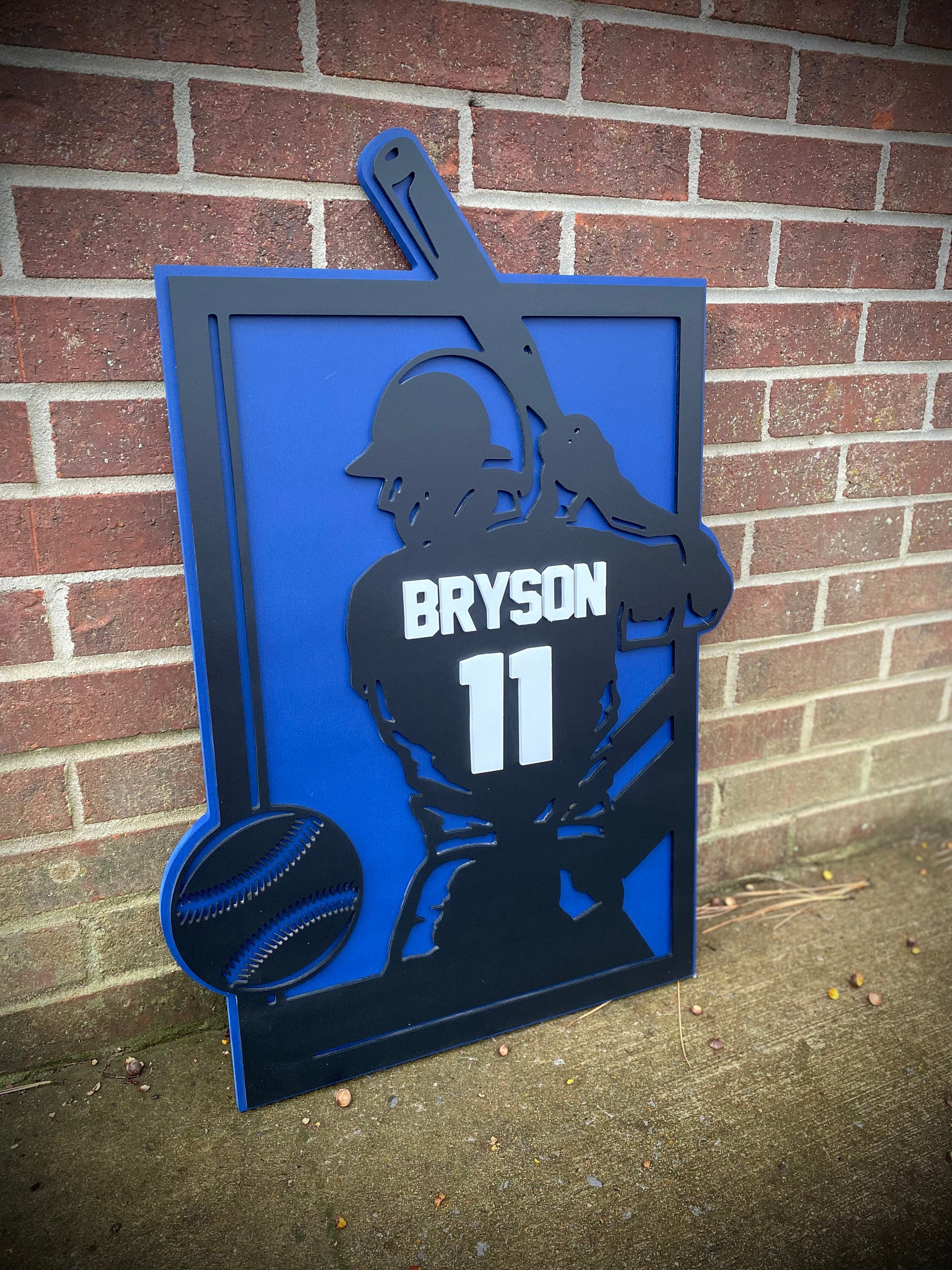 Baseball Player Plaque Baseball Player Sign Baseball Player Gift ...