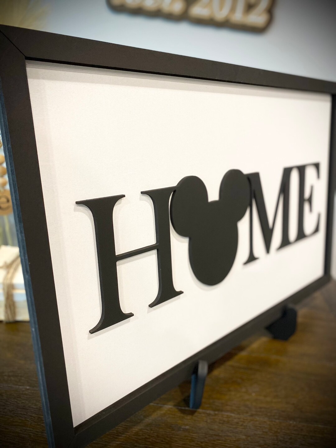 Disney Home Sign, House Warming Gift, Family Sign, Mickey Home Framed ...