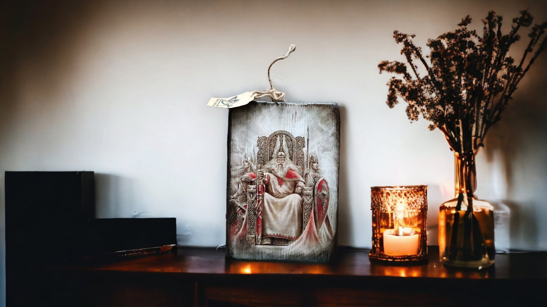 Wooden Panel Painting of Perun, Slavic God. These Panels Can Be a Whole ...