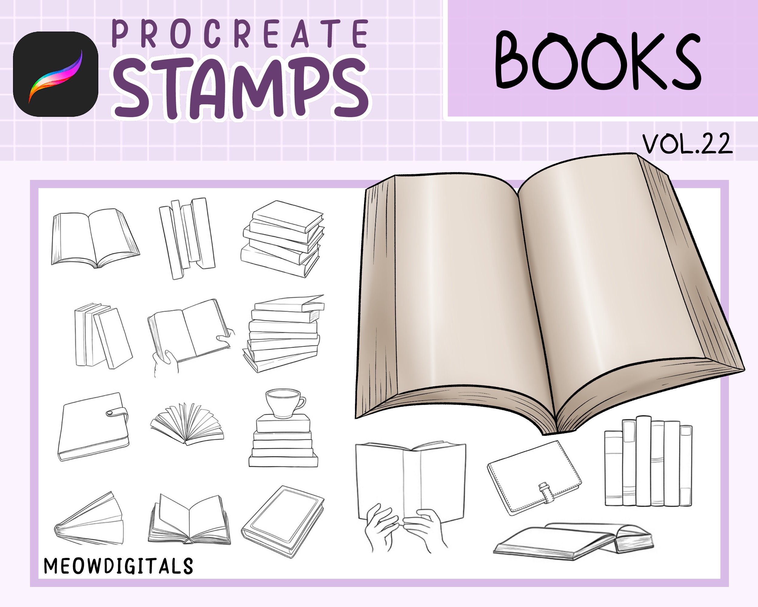 Procreate BOOKS Brush, Anatomy, Book Sketch, Guide for Drawing ...