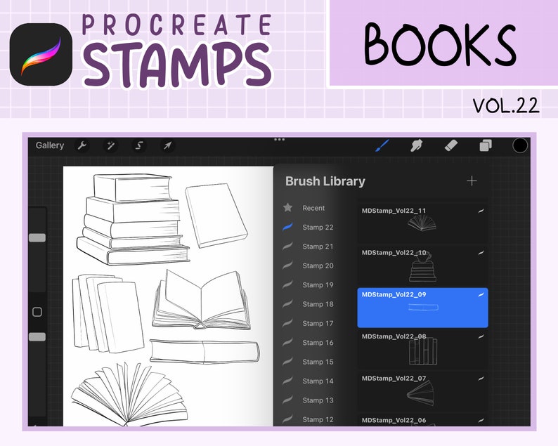 Procreate BOOKS Brush, Anatomy, Book Sketch, Guide for Drawing ...