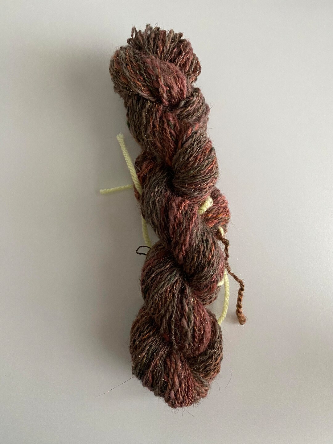 Spindle Hand-spun Multi-colored Sparkle Art Yarn - Etsy