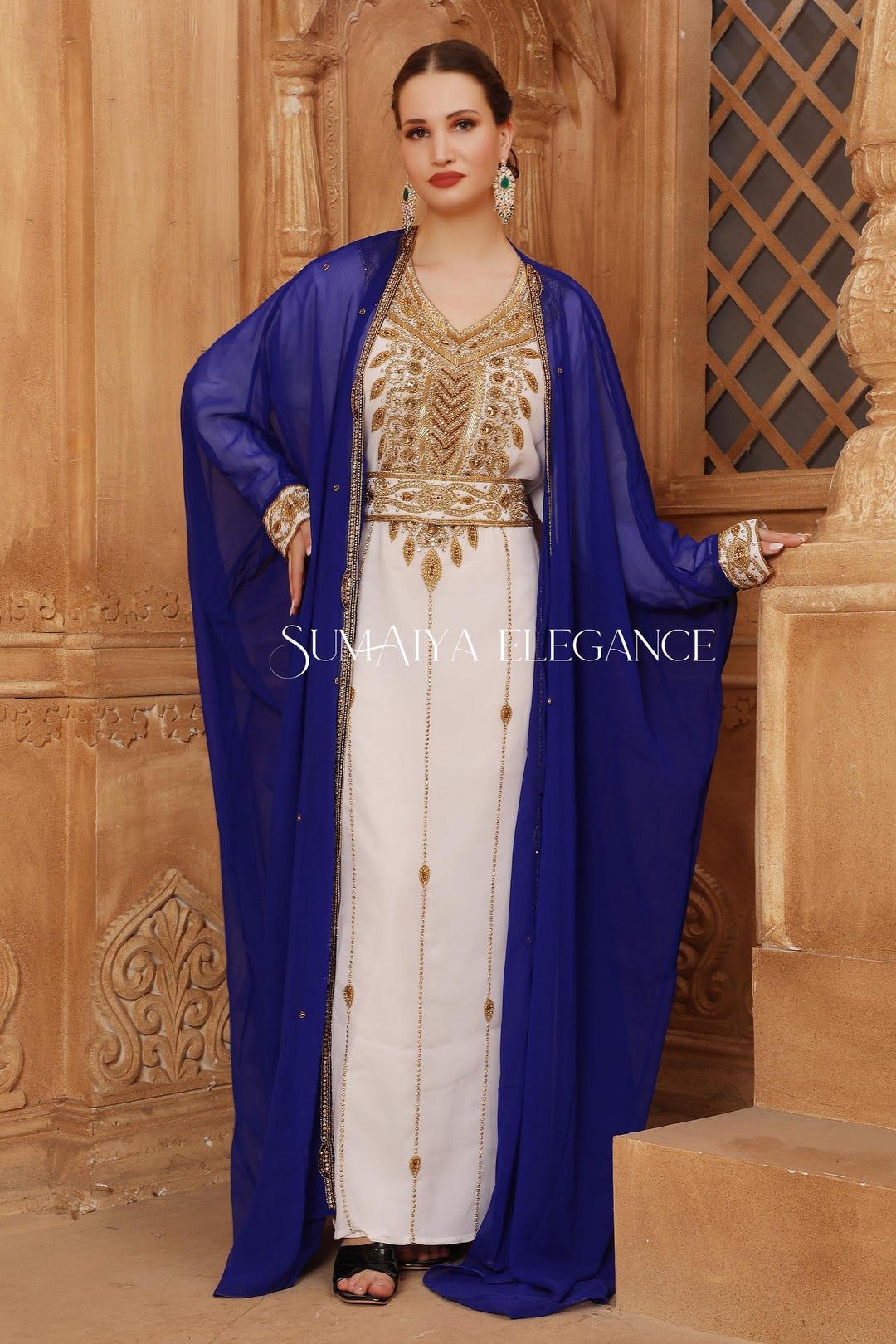 Hayat Moroccan Dubai Kaftan Elegant Abaya Dress Arabic Party Wear ...